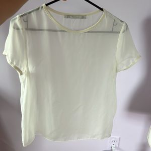Zara | Tops | Zara Sheer Top | Poshmark